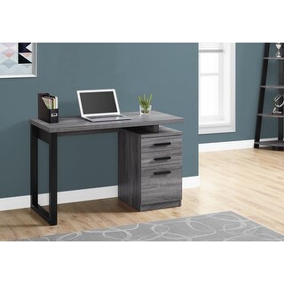 Grey-Black Left Or Right Facing 48nch Computer Desk - Bed Bath & Beyond ...