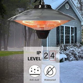 Mounted or Hanging Waterproof IP24 Electric Patio Infrared Heater - Bed ...