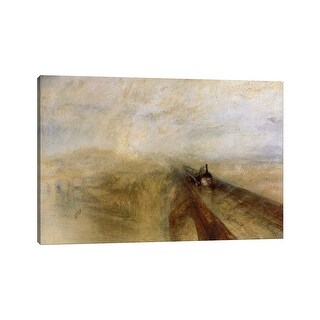 iCanvas "Rain Steam and Speed, The Great Western Railway, painted ...