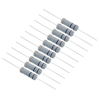10Pcs 5W 1 Ohm Tolerance Carbon Film Resistor, Axial Lead Resistors Kit ...
