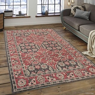 Home Decor Hand-Knotted Wool Rust Traditional Oriental Rug Elegant and ...