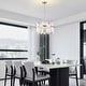 Casandra Brushed Champagne Silver 5-light Drum Crystal Chandelier - Bed ...