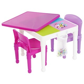 2-in-1 Kids Platic Activity Table & 2 Chair Set - Bed Bath & Beyond ...