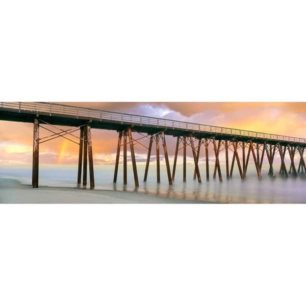 Pier On Beach During Sunrise Playas De Rosarito Baja California Sur ...
