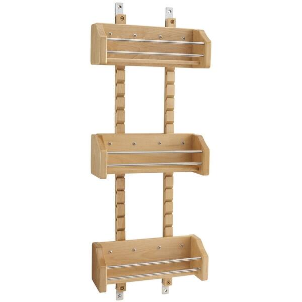 Rev-A-Shelf 4ASR Series Door Mount Spice Rack with Adjustable Shelves ...