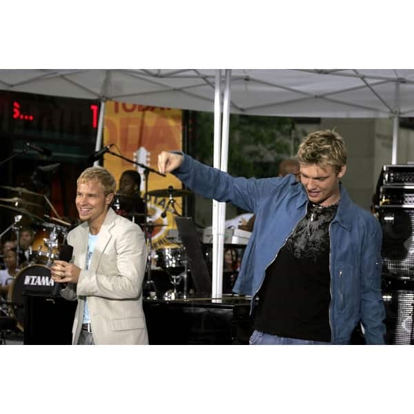 Brian Littrell Nick Carter On Stage For Nbc Today Show Concert Series ...