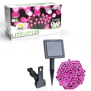 pink solar string lights