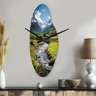 Designart - Colorado Landscape I - Colorado Large Wall Clock in Cloud ...