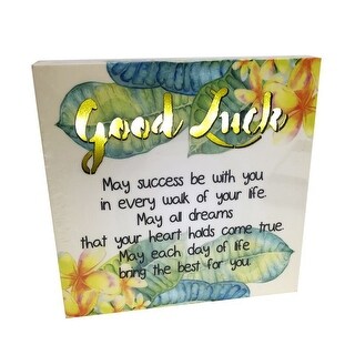 Led With Text-Good Luck Block Sign - Bed Bath & Beyond - 40441337