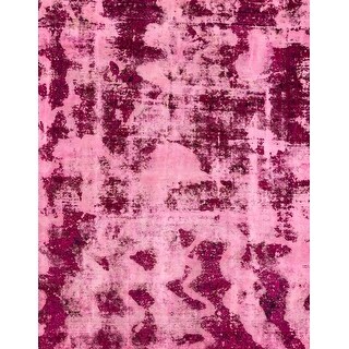 Ahgly Company Machine Washable Abstract Hot Pink Area Rugs - Bed Bath ...
