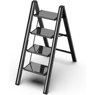 4 Step Ladder, Folding Step Stool with Wider Pedal - Bed Bath & Beyond ...
