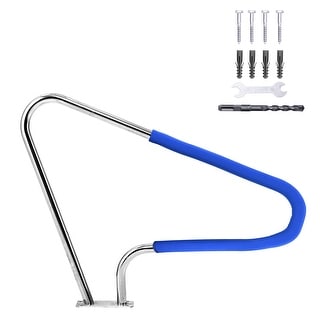 Pool Rail 48"x 36" Handrail for Swimming Pool with Blue Grip Cover ...