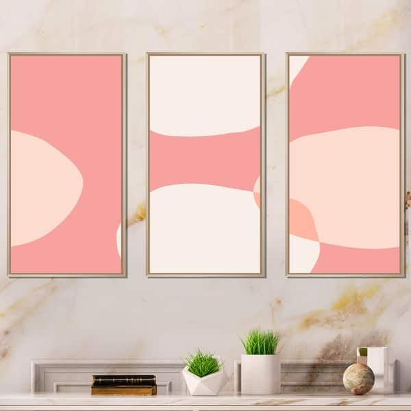 pink picture frames for wall