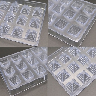 3D Pyramid Shape Kitchen Cake Chocolate Pc Mold Pastry Jelly Candy ...