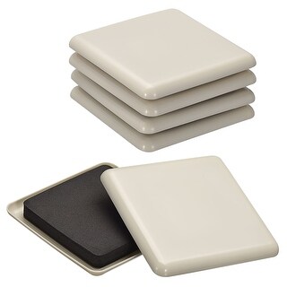 Furniture Sliders, 3.5" Plastic Reusable Square Sliding Pads, Grey ...