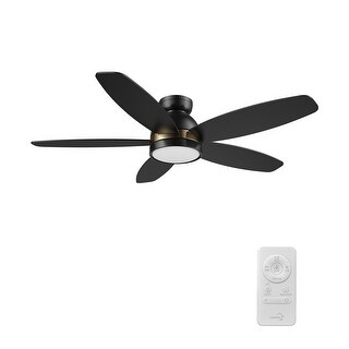 Moasis 52-inch 4-Blade Ceiling Fan with LED Light and Remote Control ...