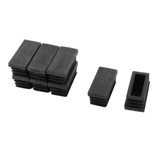 8Pcs Plastic Rectangular Blanking End Caps Tube Inserts 20mm x 40mm ...