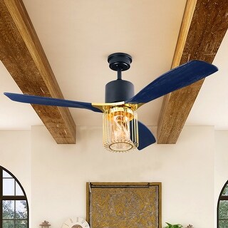 Eudosia 52" Ceiling Fan with LED Light Kit and Remote - Bed Bath ...