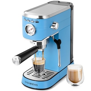 Espresso Machine 20 Bar, Stainless Steel Maker with Milk Frother Steam ...