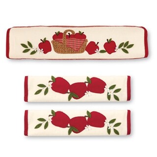 Country Apple Appliance Handle Covers - 3pc - 7.500 x 4.780 x 1.250 ...