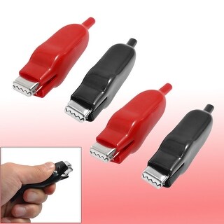 6 Pcs Plastic Boot Test Clamp Battery Alligator Clips Clamps 80mm ...