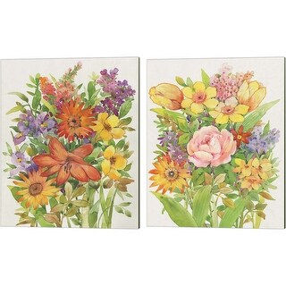 Timothy O'Toole 'Floral Mix' Canvas Art, Set of 2 - Bed Bath & Beyond ...