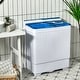26 lbs Portable Semi-automatic Washing Machine with Built-in Drain Pump ...