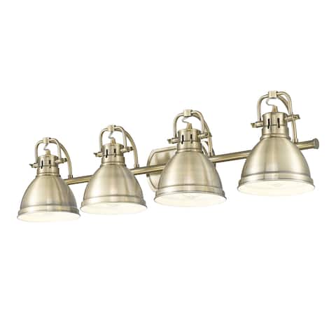 Golden Lighting Duncan Rubbed Bronze Steel 3-light Bath Vanity - 8.25 ...