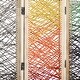 3 Panel Wooden Screen with Woven Reinforced Yarn, Multicolor - Bed Bath ...
