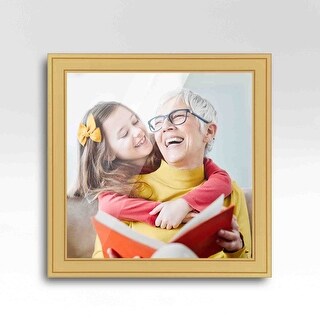 32x32 Frame Gold Real Wood Picture Frame Width 1.25 inches | Interior ...
