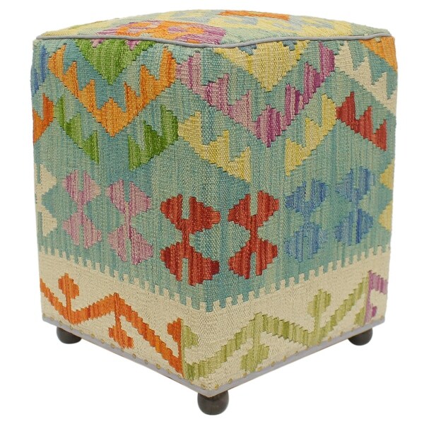 Kilim upholstered ottoman store
