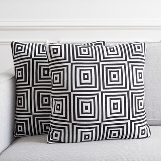 SAFAVIEH Veda 18-inch Square Decorative Throw Accent Pillow with Insert ...