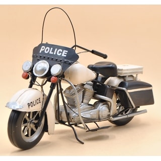 1978 Electra Glide Police Motorcycle Model Handmade Antique Vintage Art ...