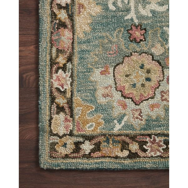 Alexander Home Megan Floral Hand-Hooked 100% Wool Area Rug - On Sale ...