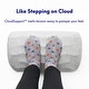 Cushion Lab Ergonomic Foot Rest for Under Desk - Patented Massage Ridge ...