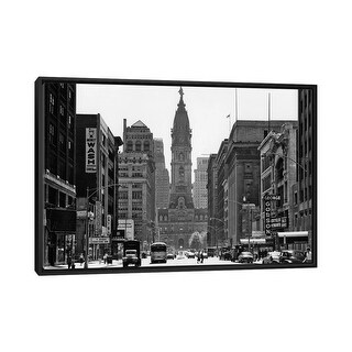 iCanvas "1950s Downtown Philadelphia Looking South Down North Broad ...