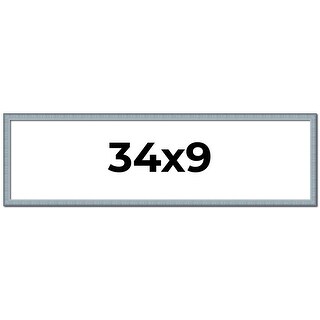 34x9 Frame Rustic Sky Blue Solid Wood Picture Frame | 0.75 Inch - Bed ...