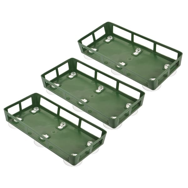 3pcs Green Rectangular Floral Arrangement Foam Holder Base with Suction ...