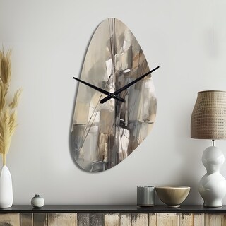 Abstract Design Shapes I - Abstract Collages Wall Clocks in ...