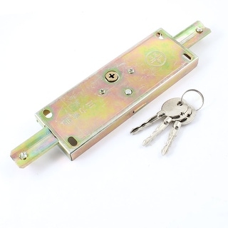 Copper Tone Cross Key Center Rolling Shutter Door Lock for Garage - Bed ...