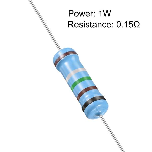 1Watt 0.15 Ohm Metal Film Resistors 1% Tolerances 30 Pcs - Multi-color ...