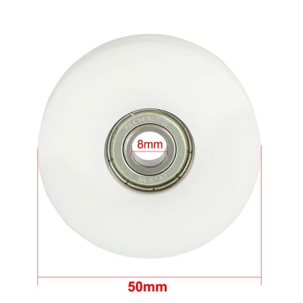 2pcs 4.7mm Deep Metal V Groove Guide Bearing Pulley Rail Ball Wheel ...