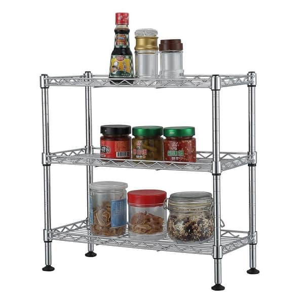 3-Tier Metal Shelving Storage Unit - Bed Bath & Beyond - 33823957