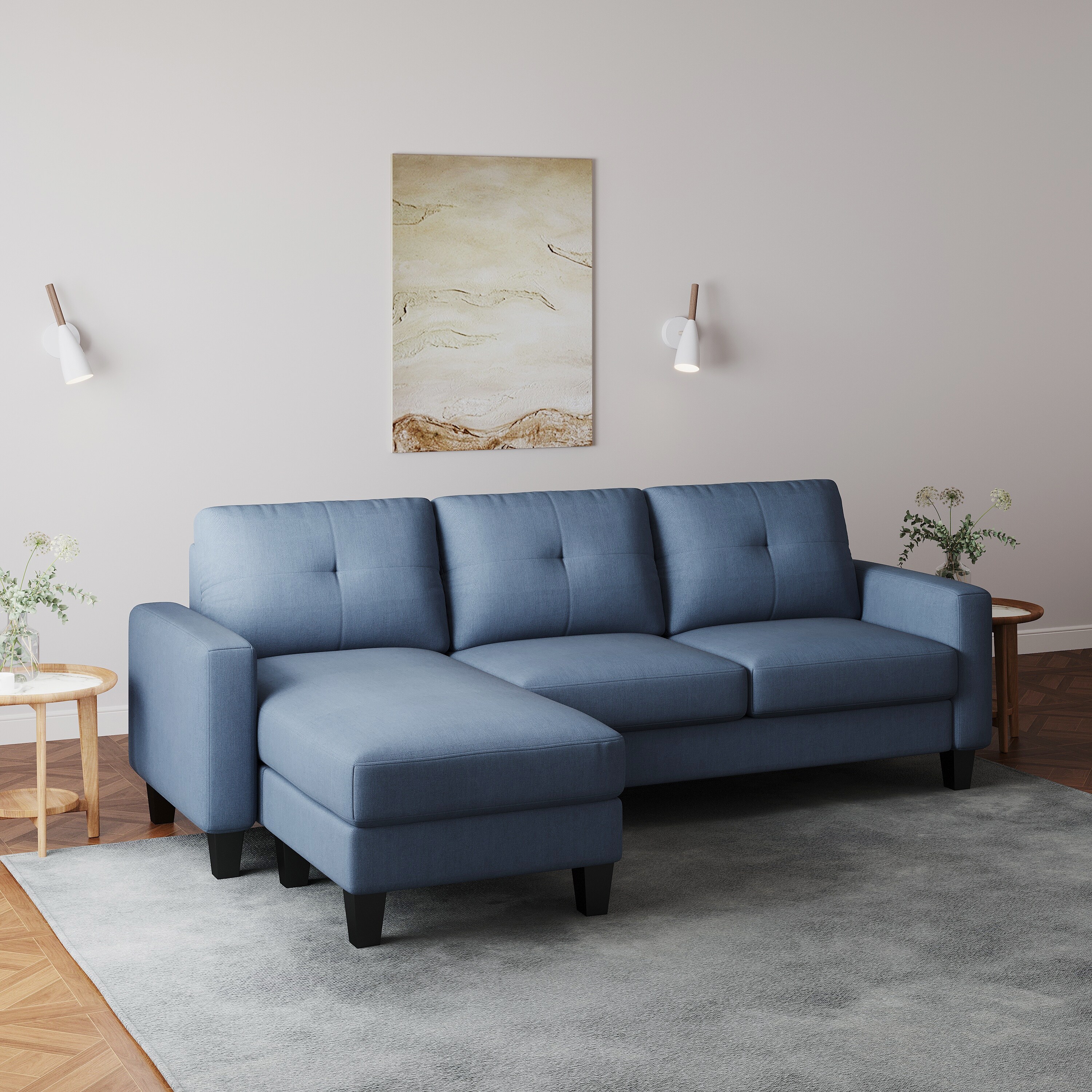 Small gray corner sofa store