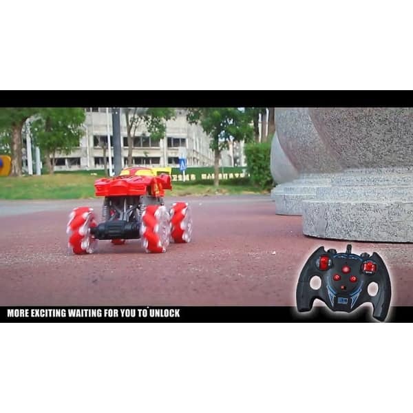 Red Dragon Remote Control Stunct Racer Speed Car Rotating HeadLight and ...