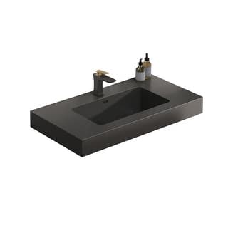 Integrated Engineered Quartz Basin WITHOUT Cabinet, Drain and Faucet ...