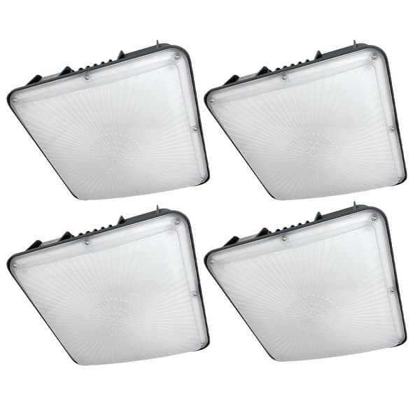 LED Outdoor Canopy Light with Emergency Battery, Dimmable, 40/50/60/75W ...