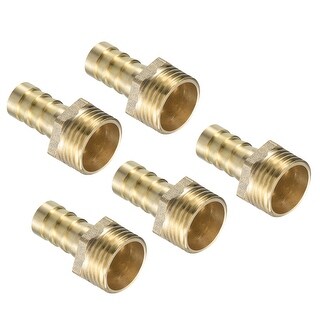 Hose Barb Fitting Straight Barbed Male Thread - Gold - Bed Bath ...