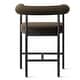 Modern 24" Upholstered Velvet Solid Back Counter Stool with Arms - Bed ...