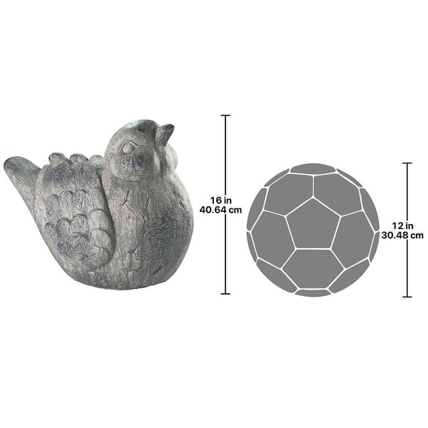 Design Toscano Fine Feathered Friend Chubby Bird Statue - Bed Bath ...